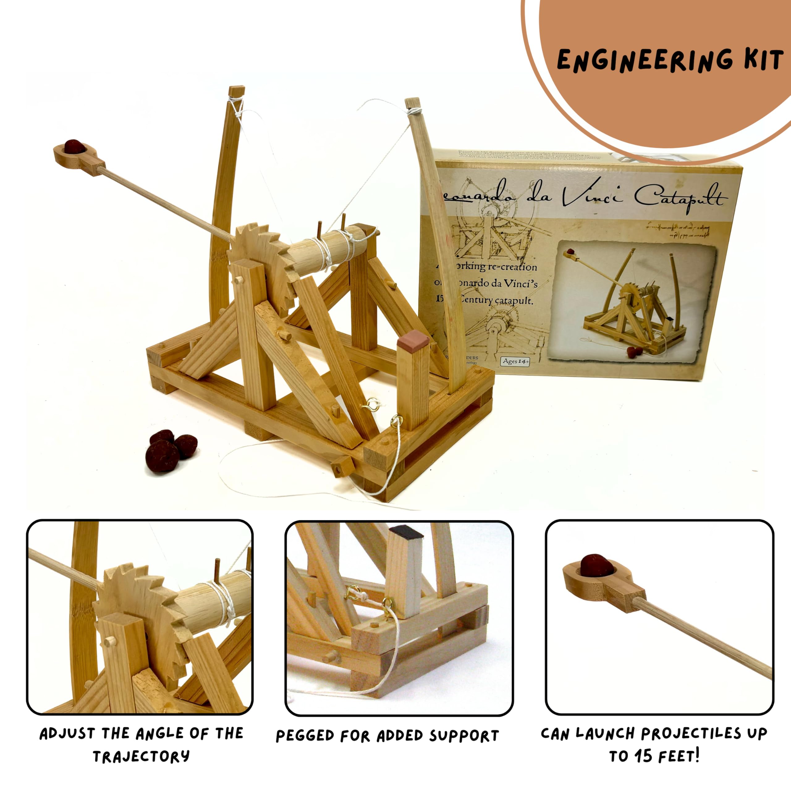 Mua STEM kit Leonardo Da Vinci Catapult kit Trebuchet Engineering kit ...
