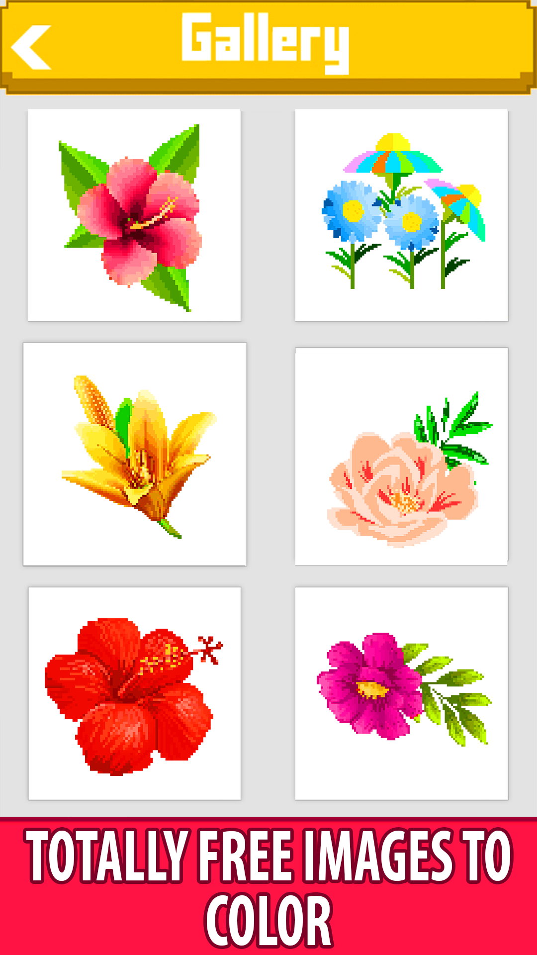 Flowers Pixel Art - Color by Number Book Pages:Amazon.co.uk:Appstore ...
