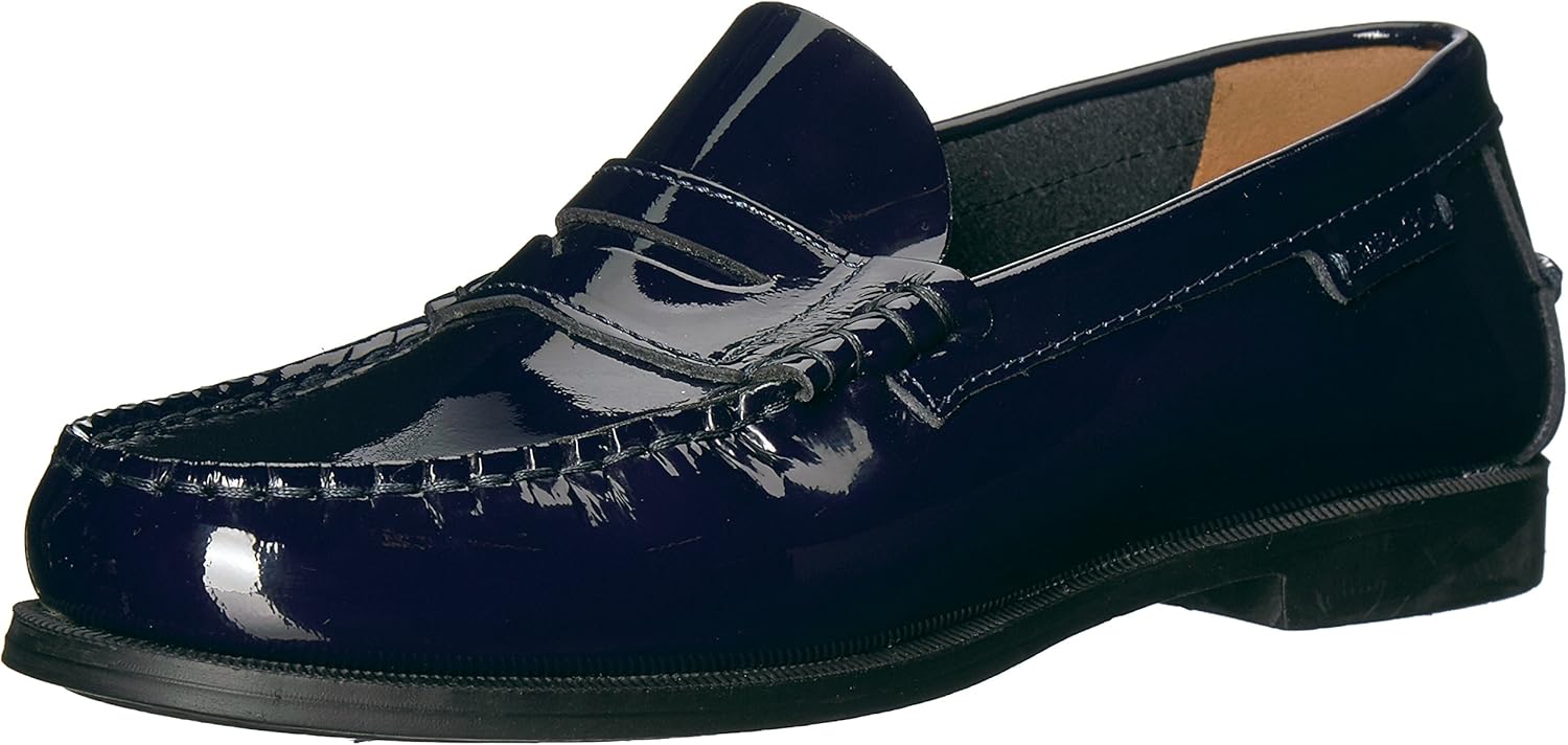 Amazon.com | Sebago Women's Plaza Ii Penny Loafer, Navy Patent, 7 B US ...