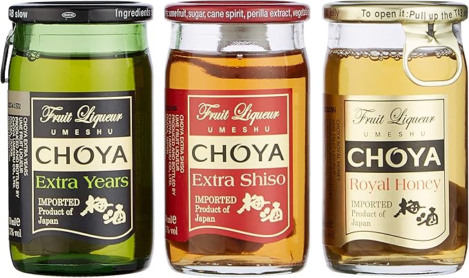 Choya Umeshu Mini Multi Pack Containing of Extra Years Liqueurs, 3 x 5 cl, Case of 3: Amazon.co ...