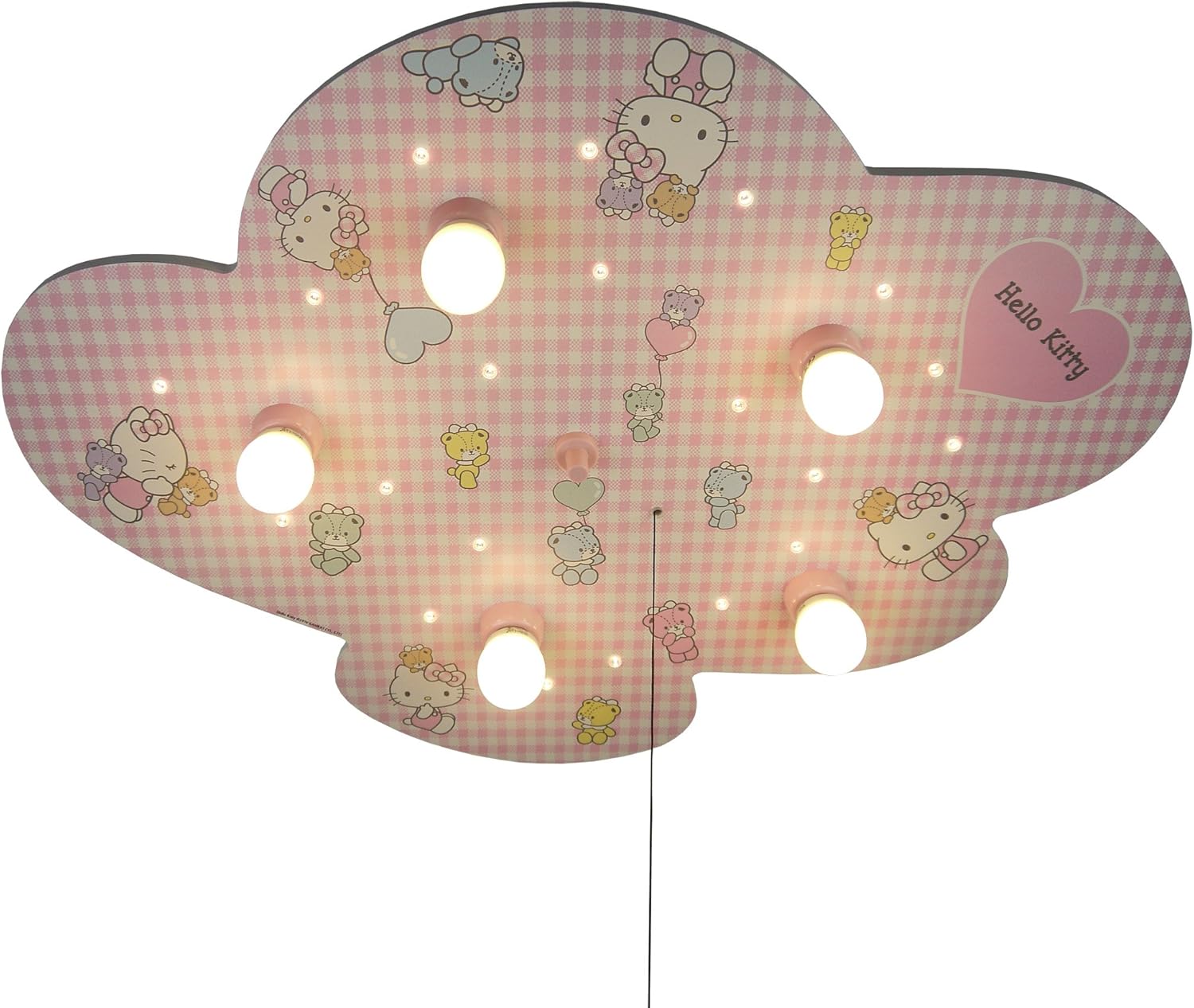 Niermann Standby Hello Kitty Ceiling Light, Wood, E14, Multi-Colour ...