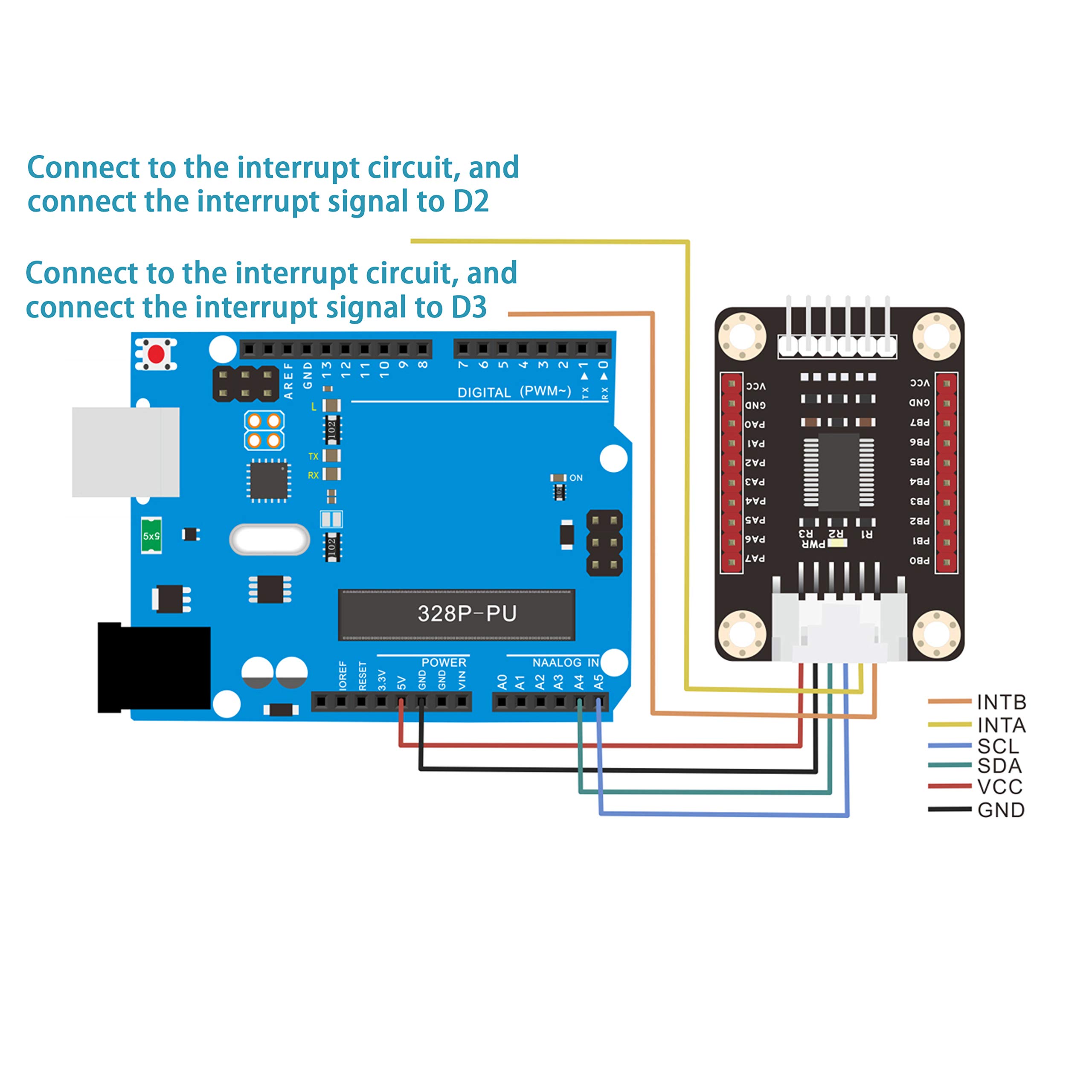 Mua MCP23017 IO Expansion Board Compatible with Raspberry Pi/micro:bit/Arduino/STM32 Motherboard ...