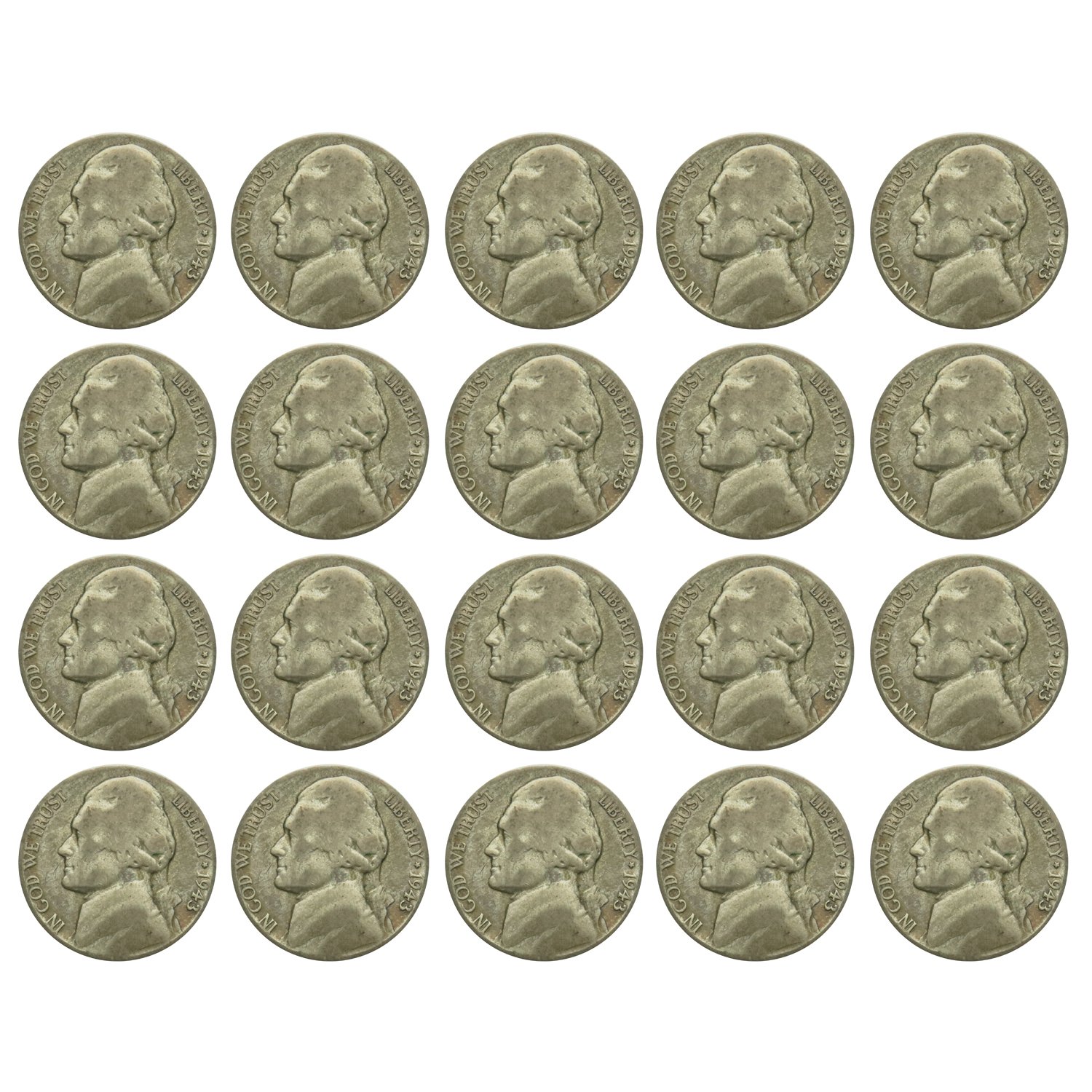 $1 Face (20 Coins) War Nickels 35% Silver Fine at Amazon's Collectible ...