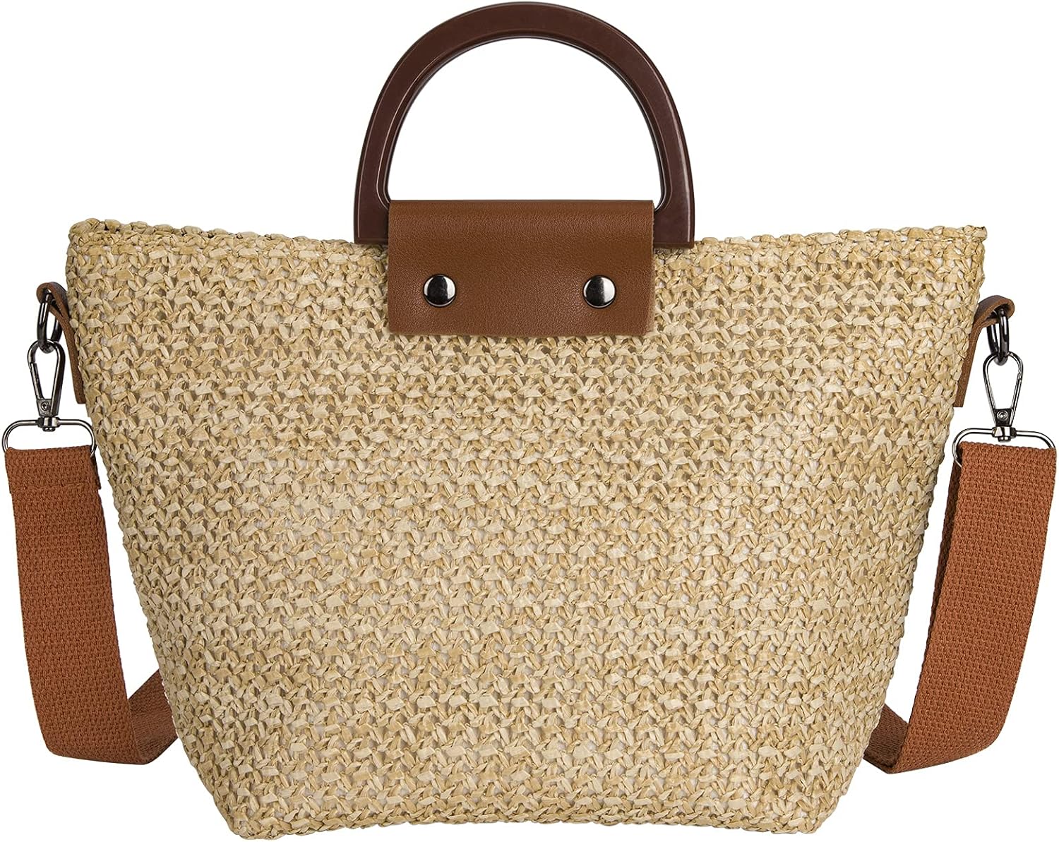 HOLEMZ Stroh Crossbody Damen Sommer Strandtasche Böhmische Vintage ...