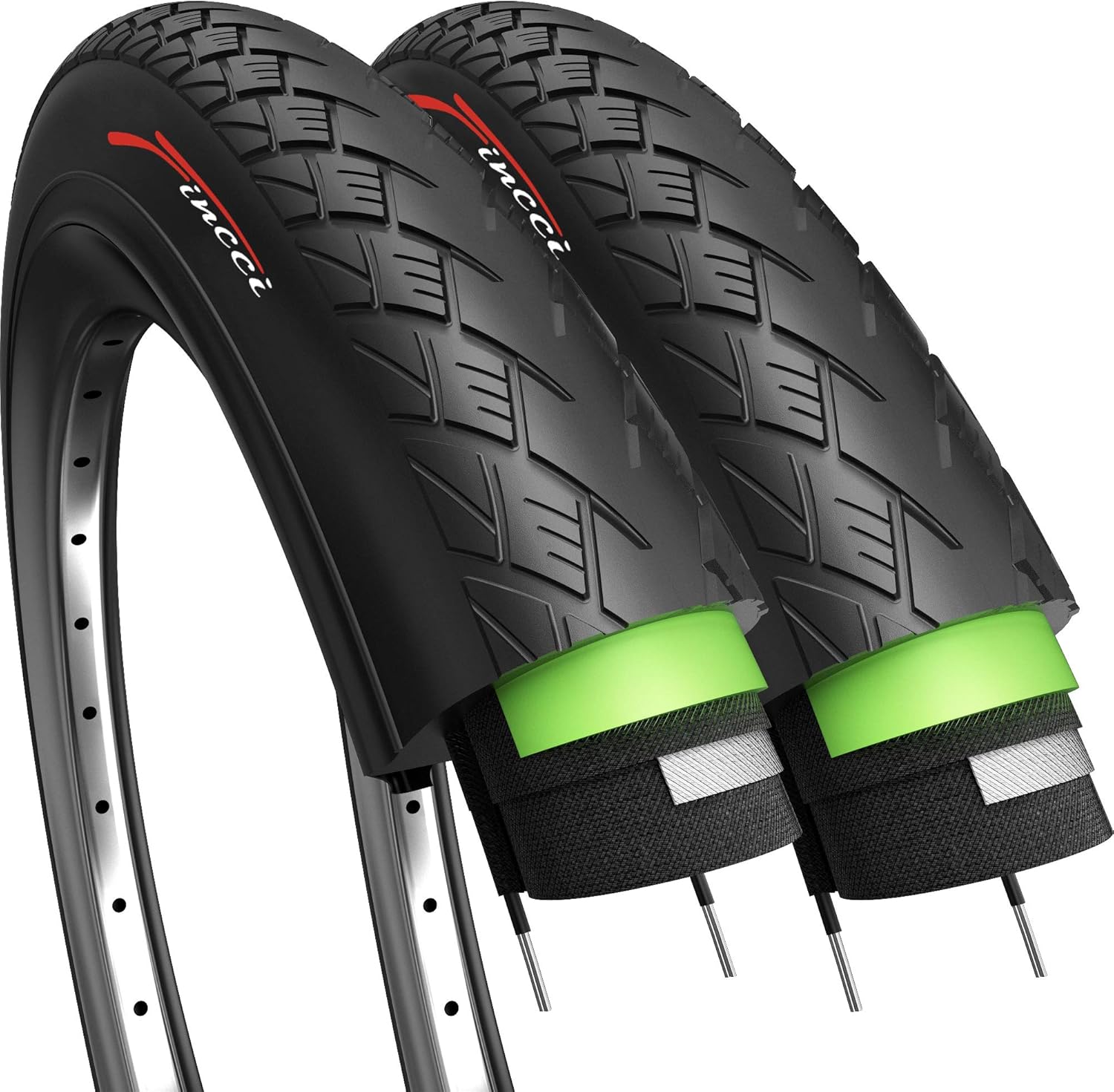 Amazon Fincci Pair 700 X 38c 40 622 Foldable Tires With 2 5mm