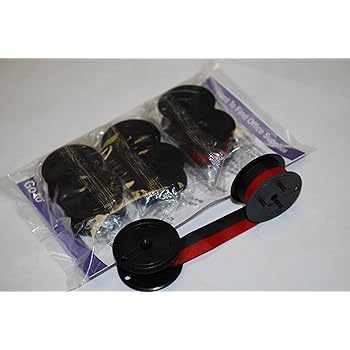 Sharp Electronic Calculator Ribbon Twin Spool Black & Red Ribbon - Fits ...