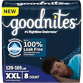 Amazon.com: Goodnites Girls' Nighttime Underwear, Size XXL (120-165 lbs ...