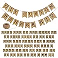 Amazon.com: Custom Banner Kit, 97 Burlap Flags, Black Printed Letters ...