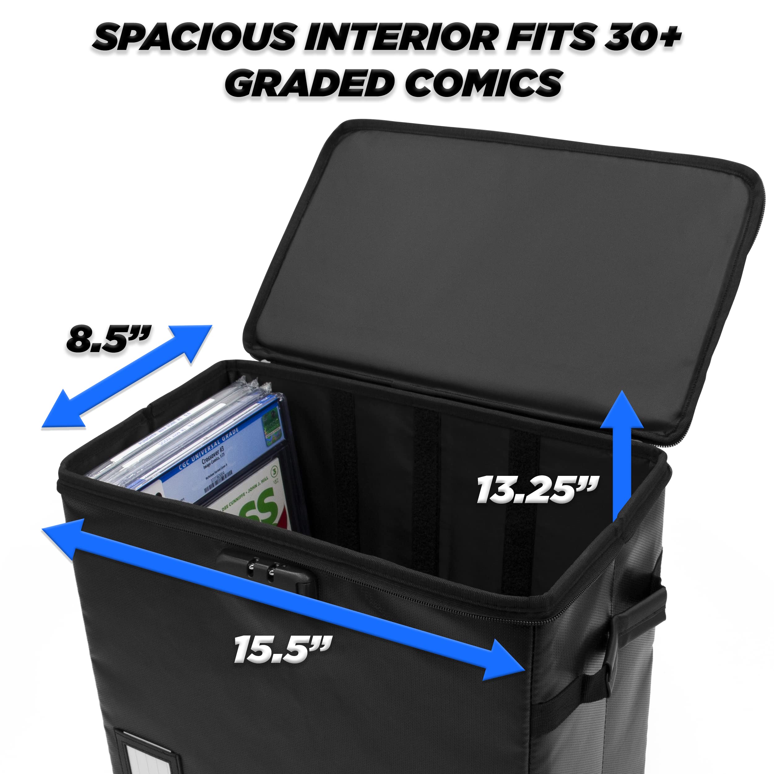 Mua CASEMATIX Graded Comic Book Storage Fits 30 CGC Graded Comics, Hard ...