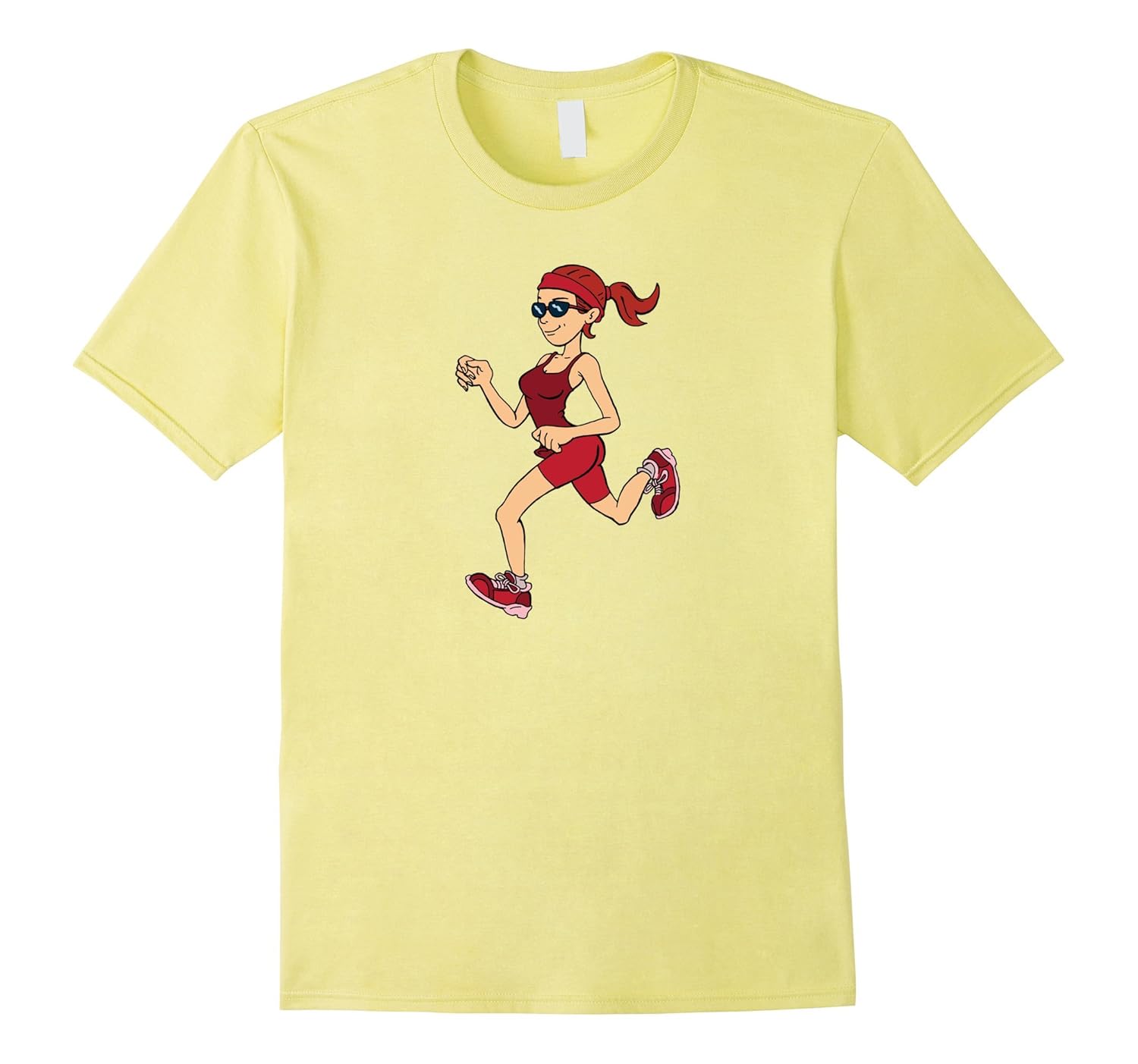 Lady Runner Marathon T-Shirt For Joggers And Runners