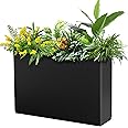 Amazon.com : FENCY Metal Rectangular Planter Box Large Planters for ...