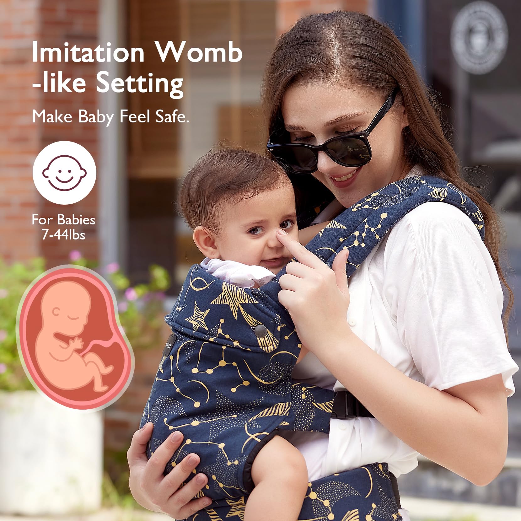 Mua Momcozy Baby Carrier Newborn to Toddler - Ergonomic, Cozy and ...