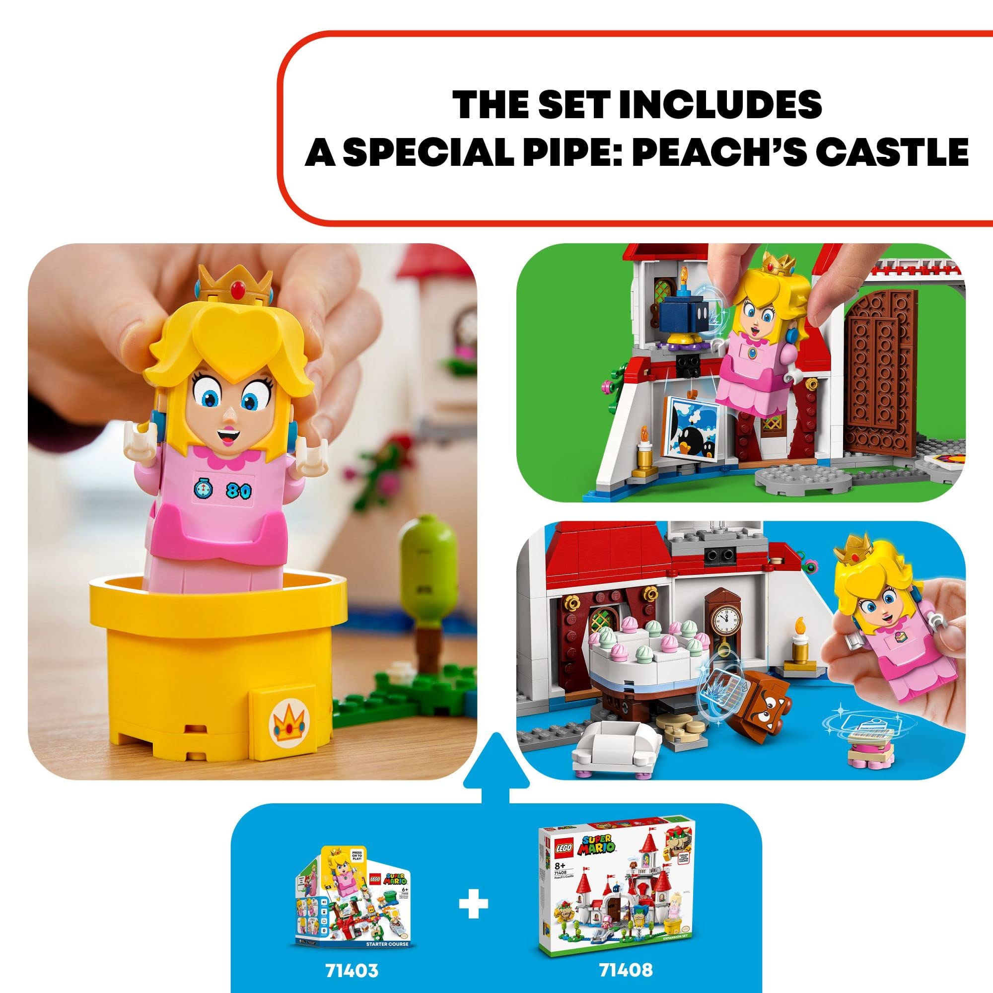 Mua LEGO Super Mario Peach’s Castle Expansion Set 71408, Buildable Game ...