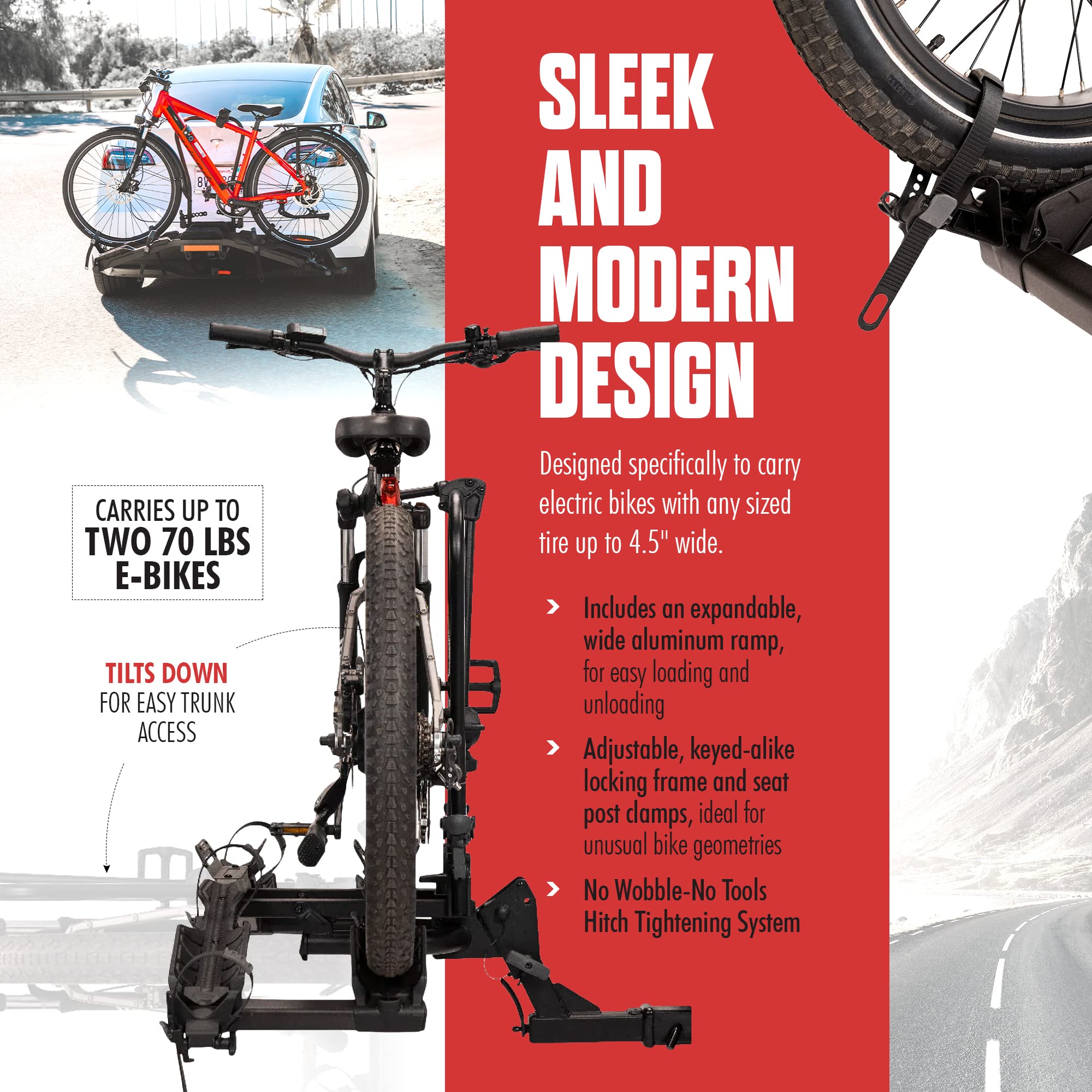 Mua Destination E Hitch Bike Rack with Ramp for 2 Bikes up to 70 lbs ...