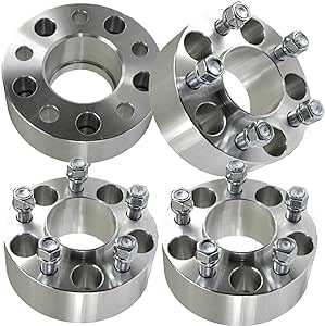 Amazon.com: (4) 50mm (2") 5x4.5 Hubcentric Wheel Spacers Fits Dodge ...