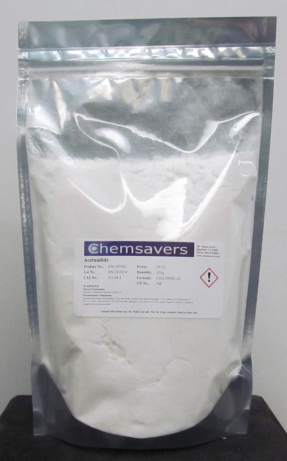 Acetanilide, 99+%, 500g: Amazon.com: Industrial & Scientific