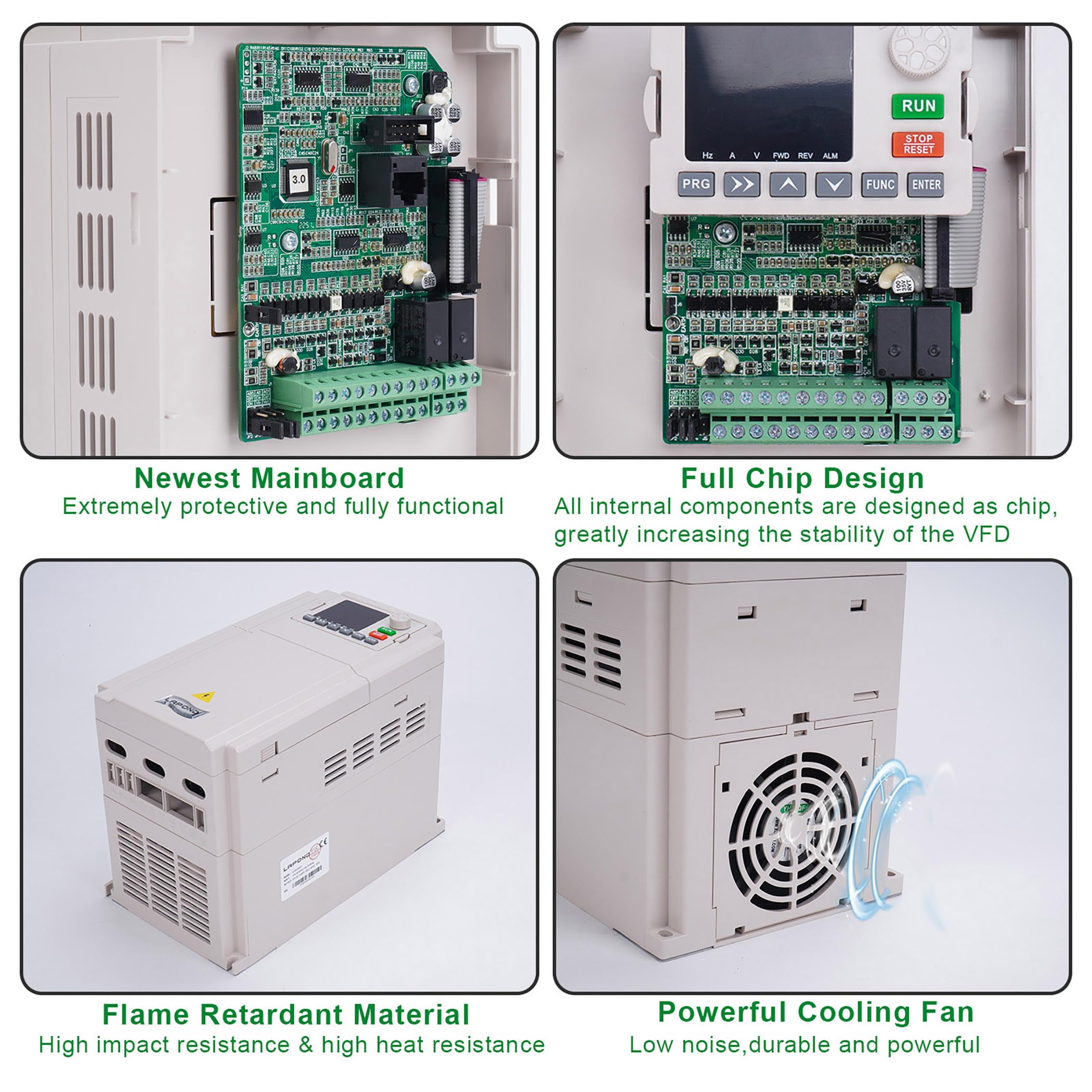 Mua LAPOND High Performance 2.2KW 3HP VFD 220V 10A Output Variable ...