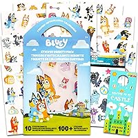 Amazon.com: Bluey Sticker Pack for Kids, Boys, Girls - 2 Pc Bundle with ...