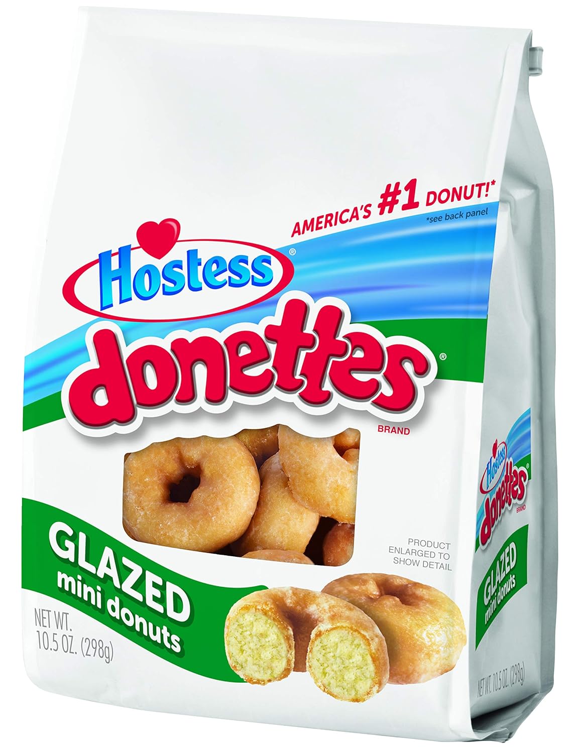 Hostess Donettes Mini Donuts, Glazed, 10.5 Ounce (Pack of 6): Amazon ...