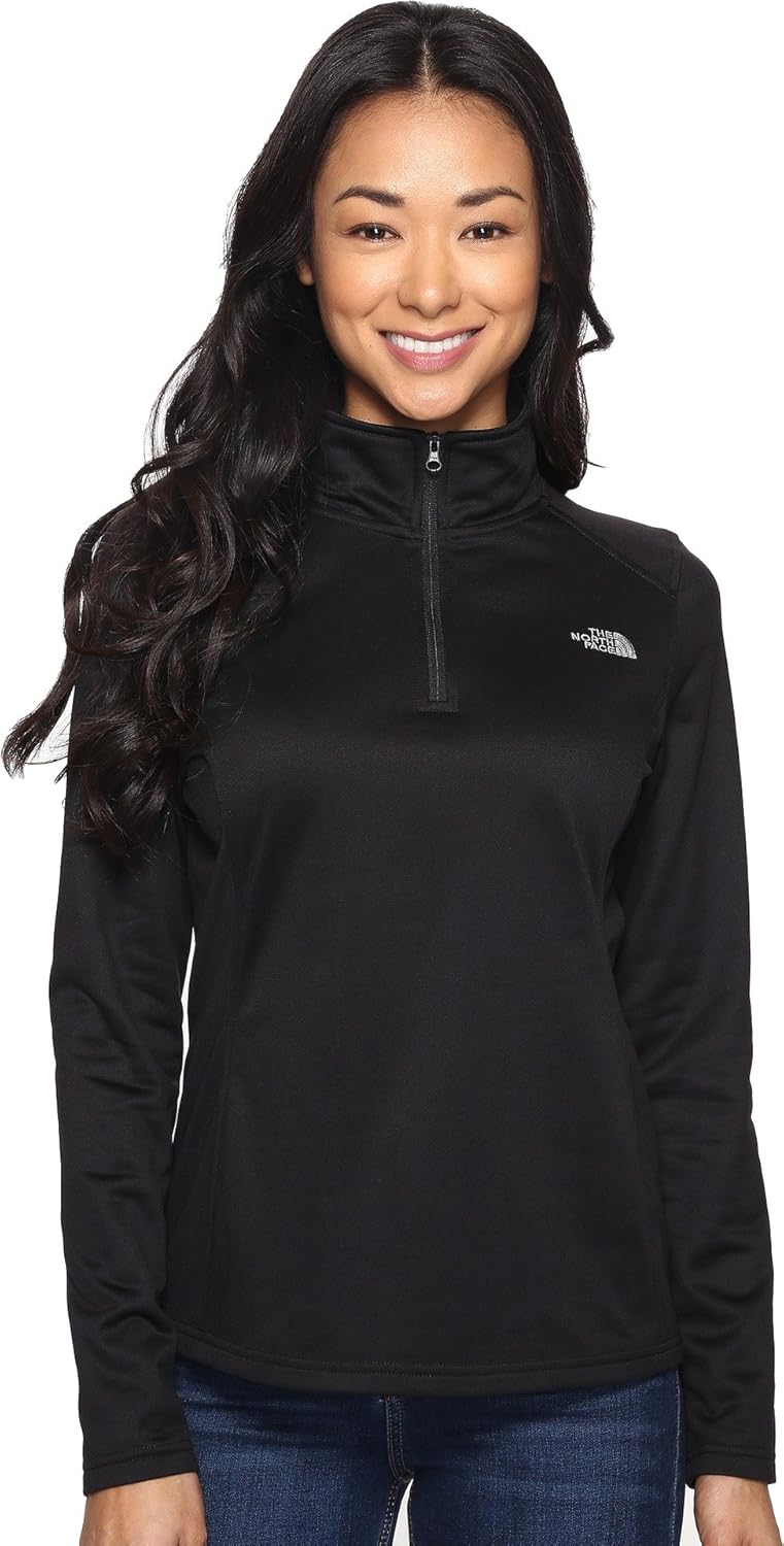 Amazon The North Face Women Tech Glacier Quarter Zip TNF Black