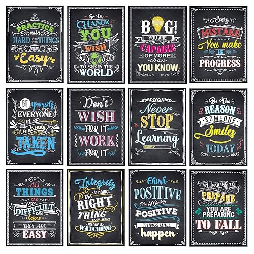 Omgouue Motivational Posters for Classroom Inspirational Quotes Posters ...