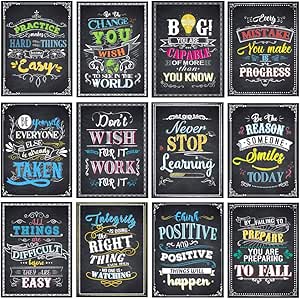 Amazon.com: Motivational Posters for Classroom Inspirational Quotes ...