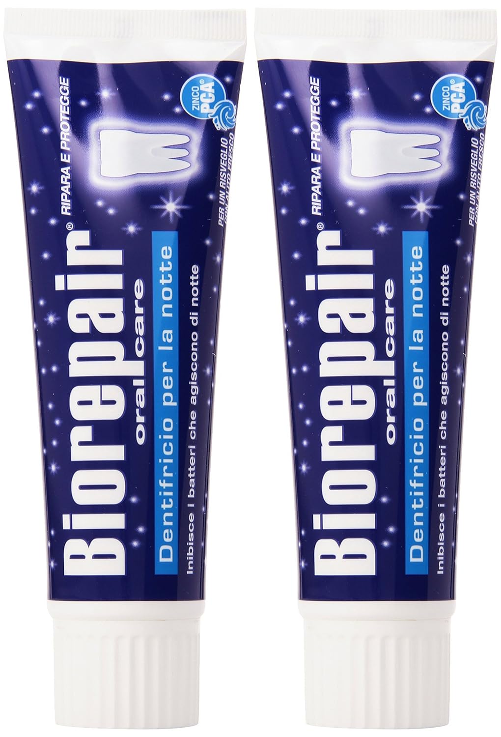 2 pcs biorepair NIGHT PROTECTION toothpaste 75ml protect & REPAIR from ...