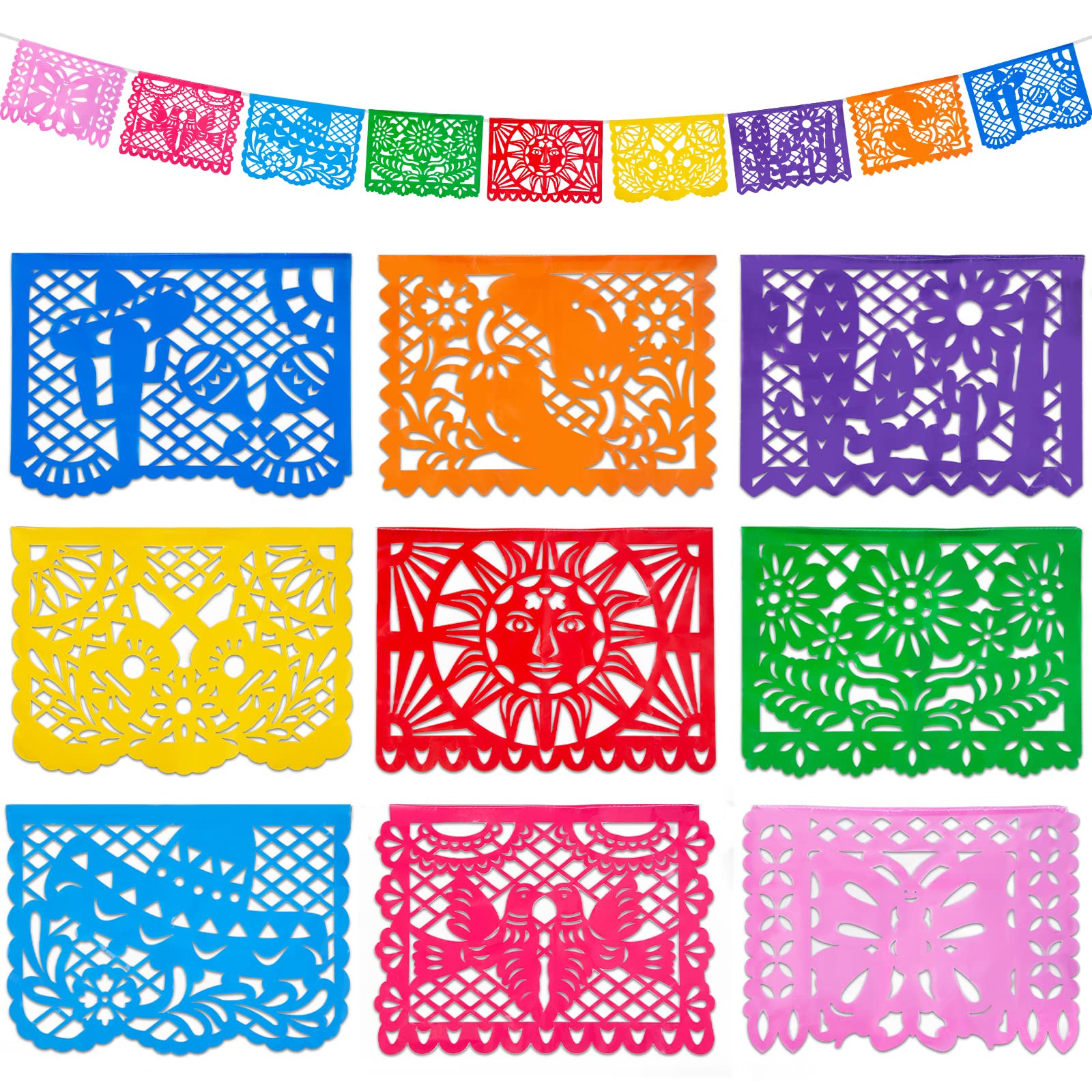 Mua FUTUREPLUSX 18 Feet Papel Picado Banner, Mexican Party Banner ...