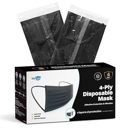 WECARE Disposable Face Mask Individually Wrapped - 50 Colored and Print ...
