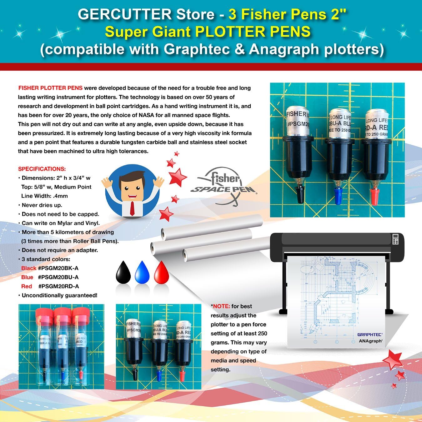 Fisher Plotter Pen , Sheaffer Ballpoint, Rollerball, and Fountain Pens ...