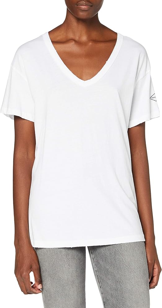 Replay Women's T-Shirt: Amazon.co.uk: Clothing