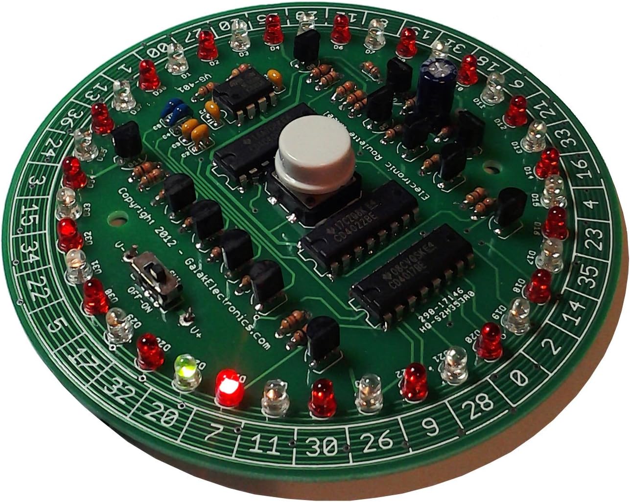 Amazon.com: DIY Electronic Kit - Roulette Wheel - Dual Color LEDs and ...
