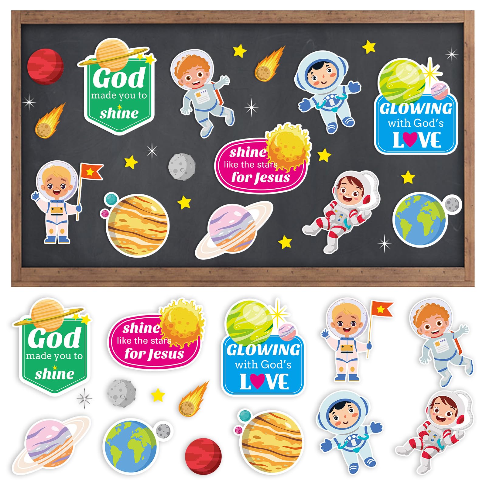 Watersay Space Bulletin Board Set Vocation Bible School Bulletin Board ...