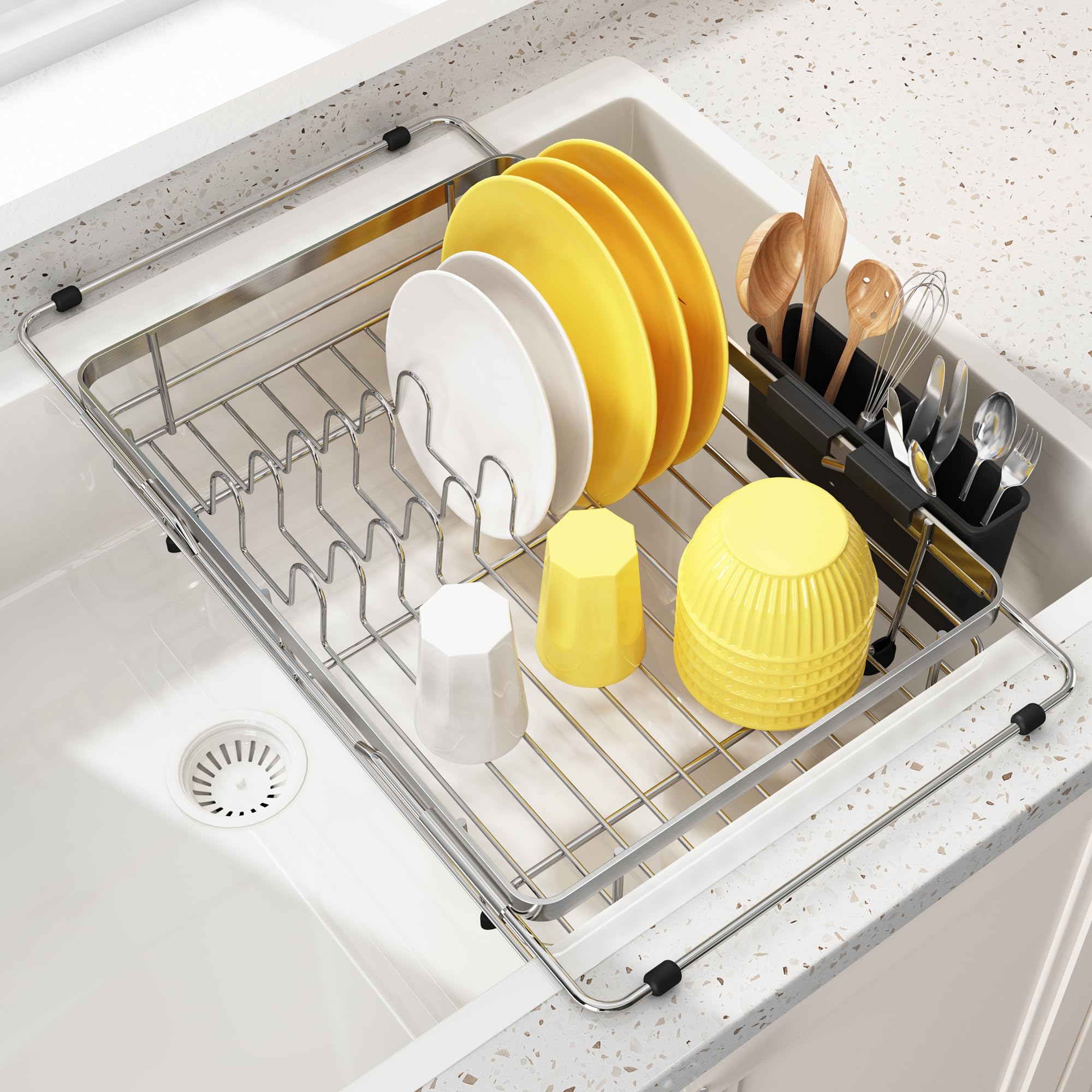 MAJALiS in Sink Dish Drying Rack, Expandable Over The Sink Dish Racks ...