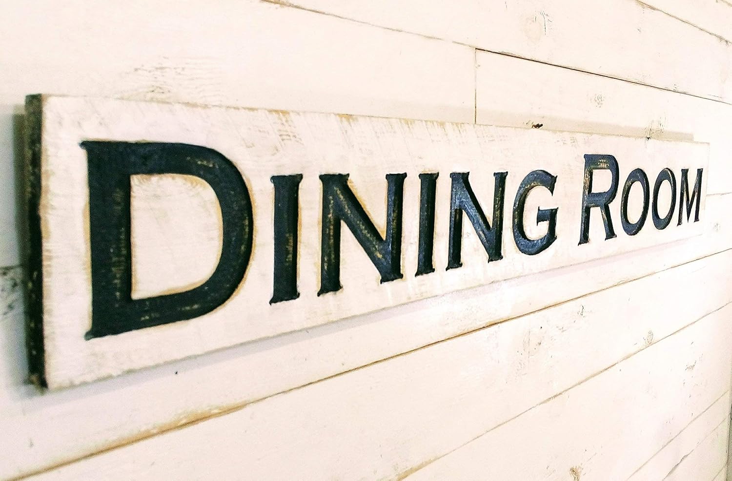 Amazon.com: Dining Room Very Large 60"x8" Sign Carved - Wood Rough Sawn ...