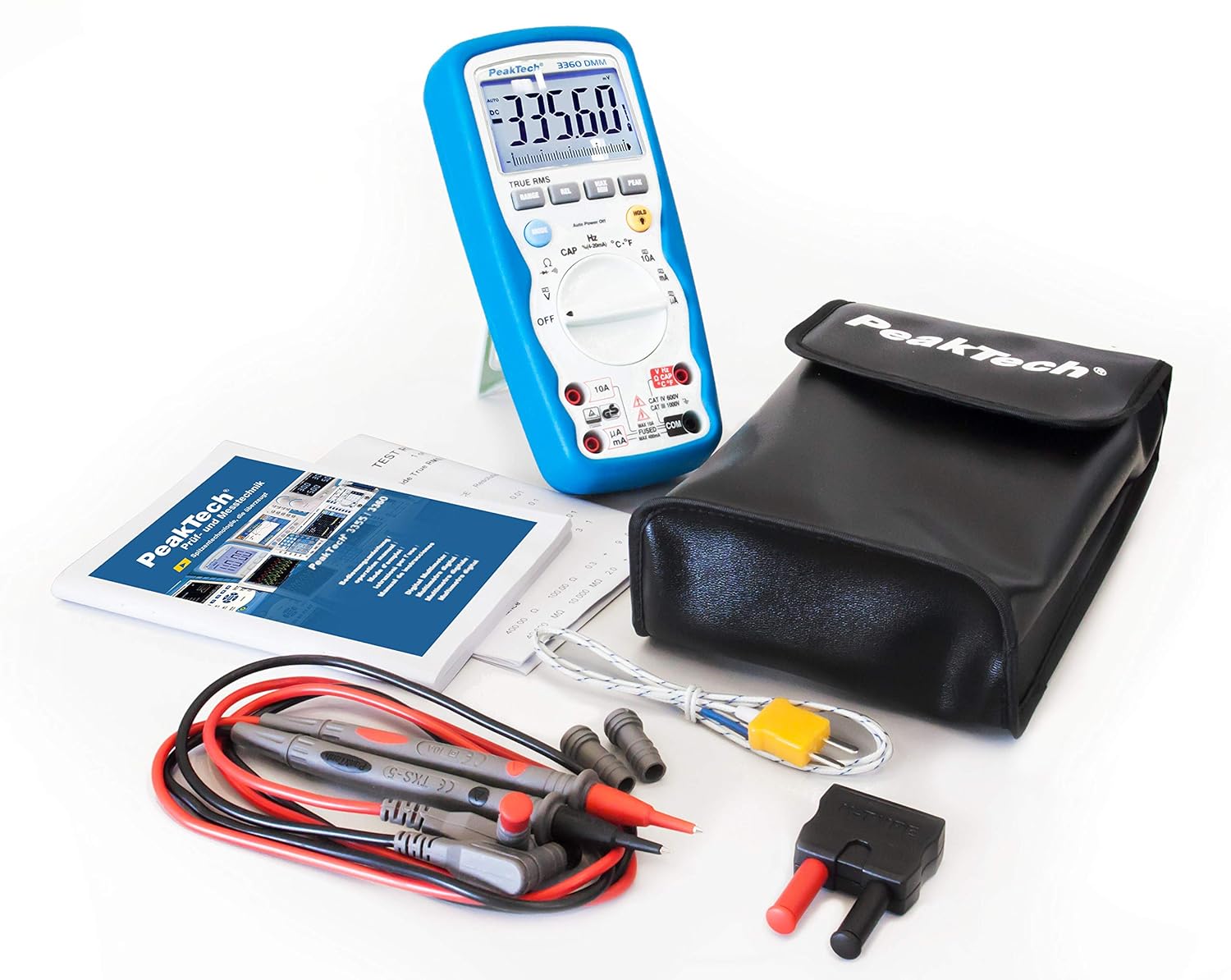 PeakTech 3360Â Professional Digital Multimeter with True RMS & Bar ...