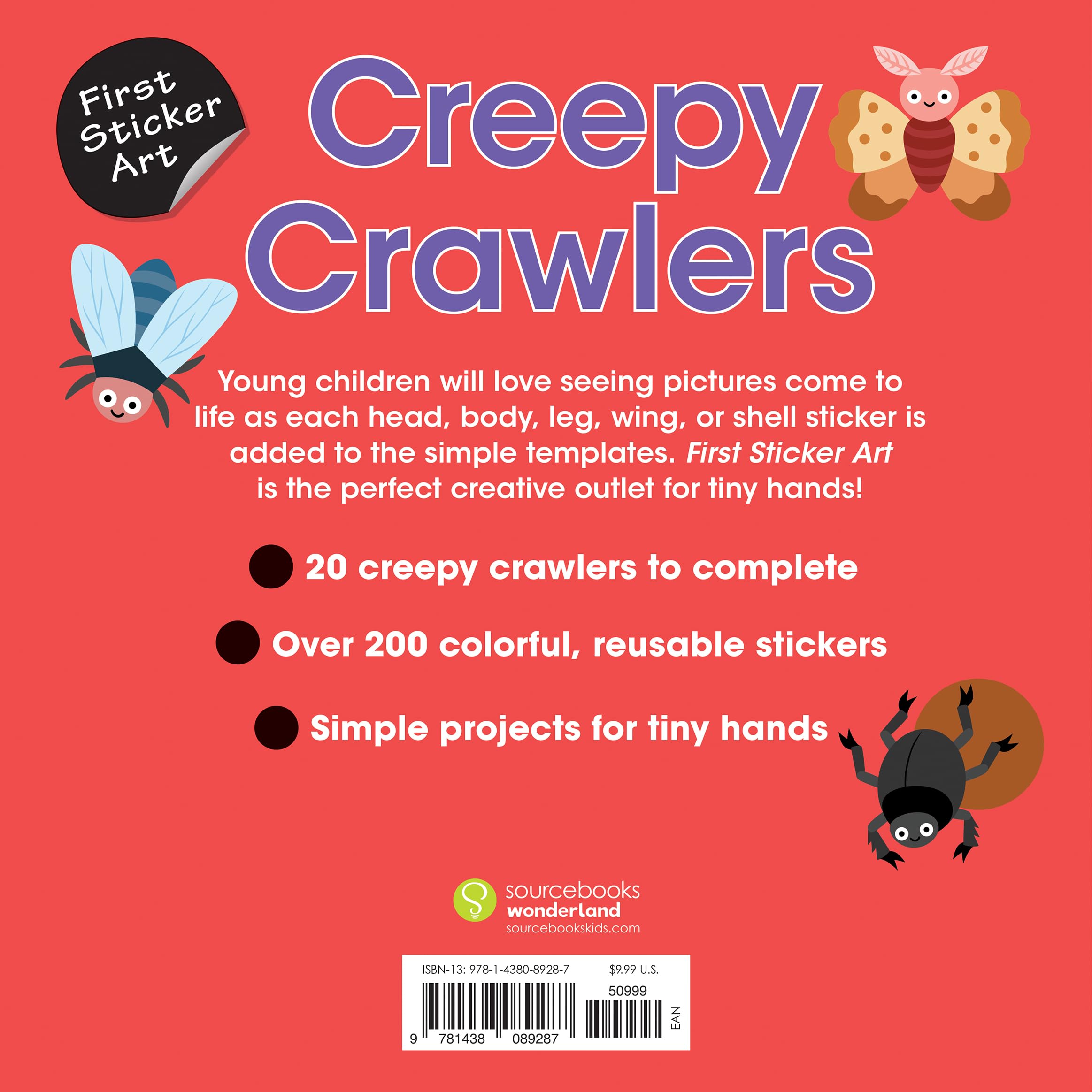 Mua First Sticker Art: Creepy Crawlers: Color By Stickers for Kids ...