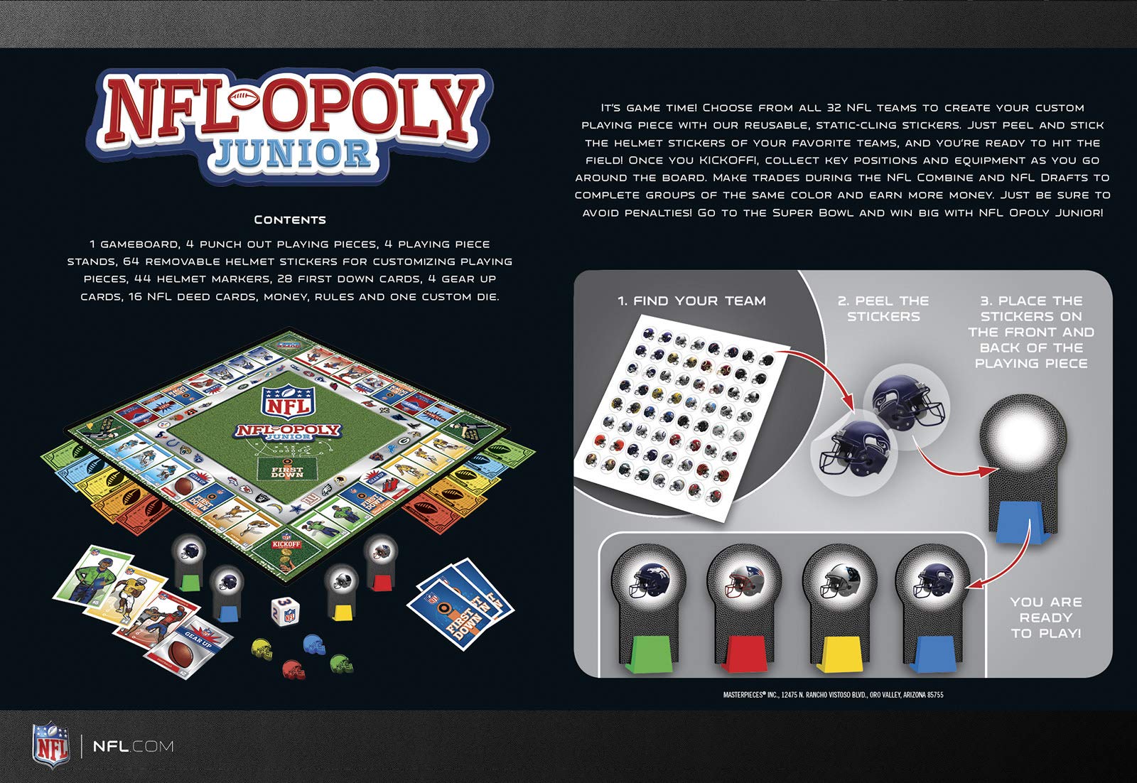 Mua Masterpieces NFL-Opoly Junior Board Game - Collector's Edition Set ...