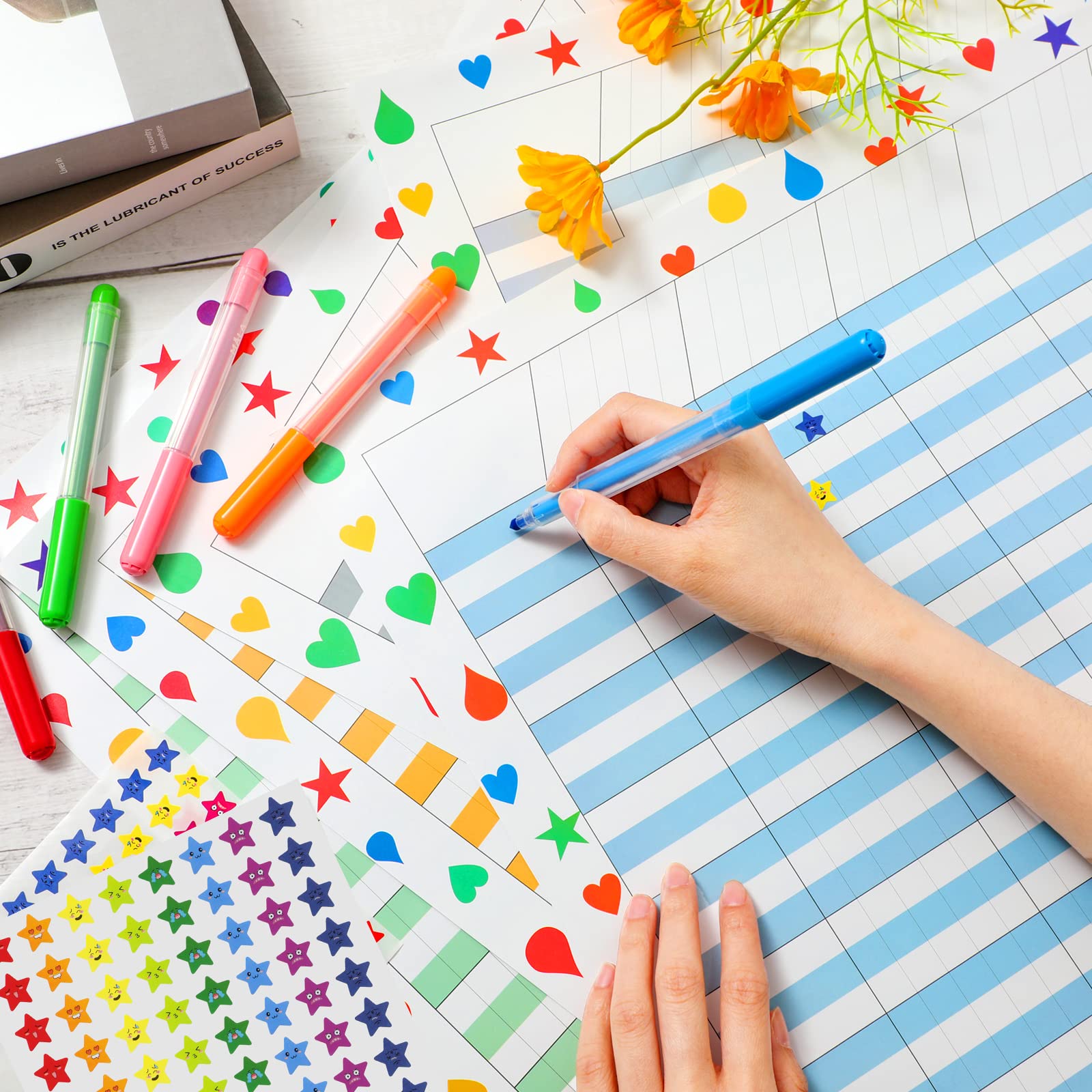 Mua Ctosree 12 Pcs 17"x 22" Incentive Chart Reward Chores Chart ...