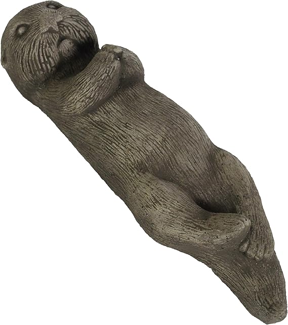 Amazon.com : Otter Garden Statue Sea Animal Concrete Sculpture Cement ...