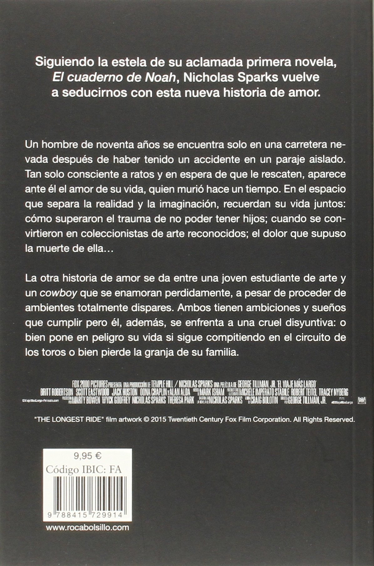 Libro El Viaje Mas Largo Nicholas Sparks - Leer un Libro