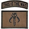 Amazon.com: The Way Mandalorian Mythosaur Morale Patch 2PC Bundle Set ...