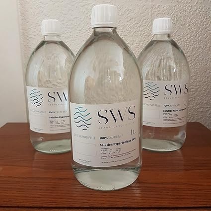 Eau de mer Hypertonique 1L - Selon le procédé de René Quinton - Plasma ...