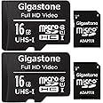 Amazon.com: Gigastone 16GB 2-Pack Micro SD Card, FHD Video, Surveillance Security Cam Action ...