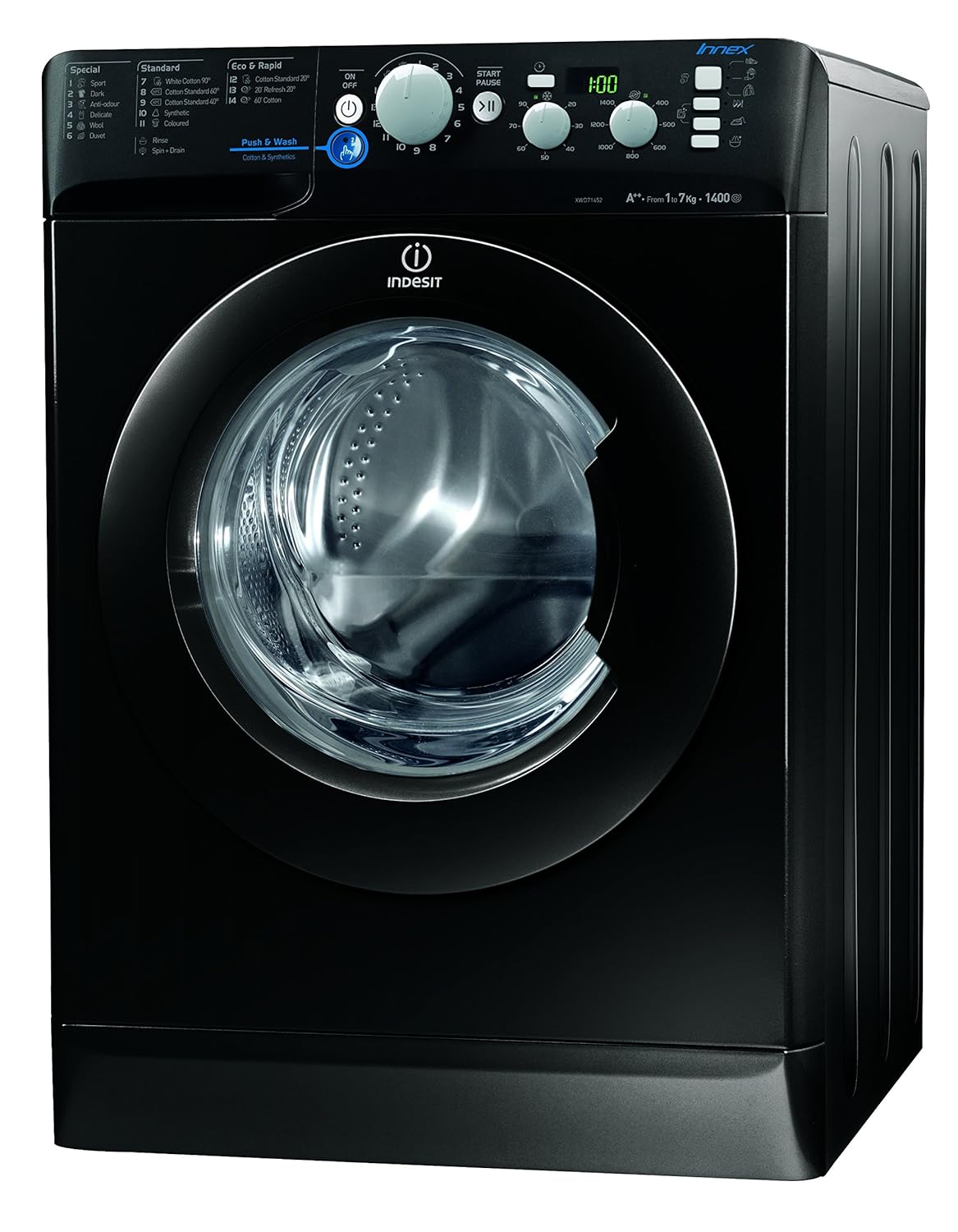 INDESIT WASHER 7 KG 1400 Spin A++ Small Digit: Amazon.co.uk: Large ...