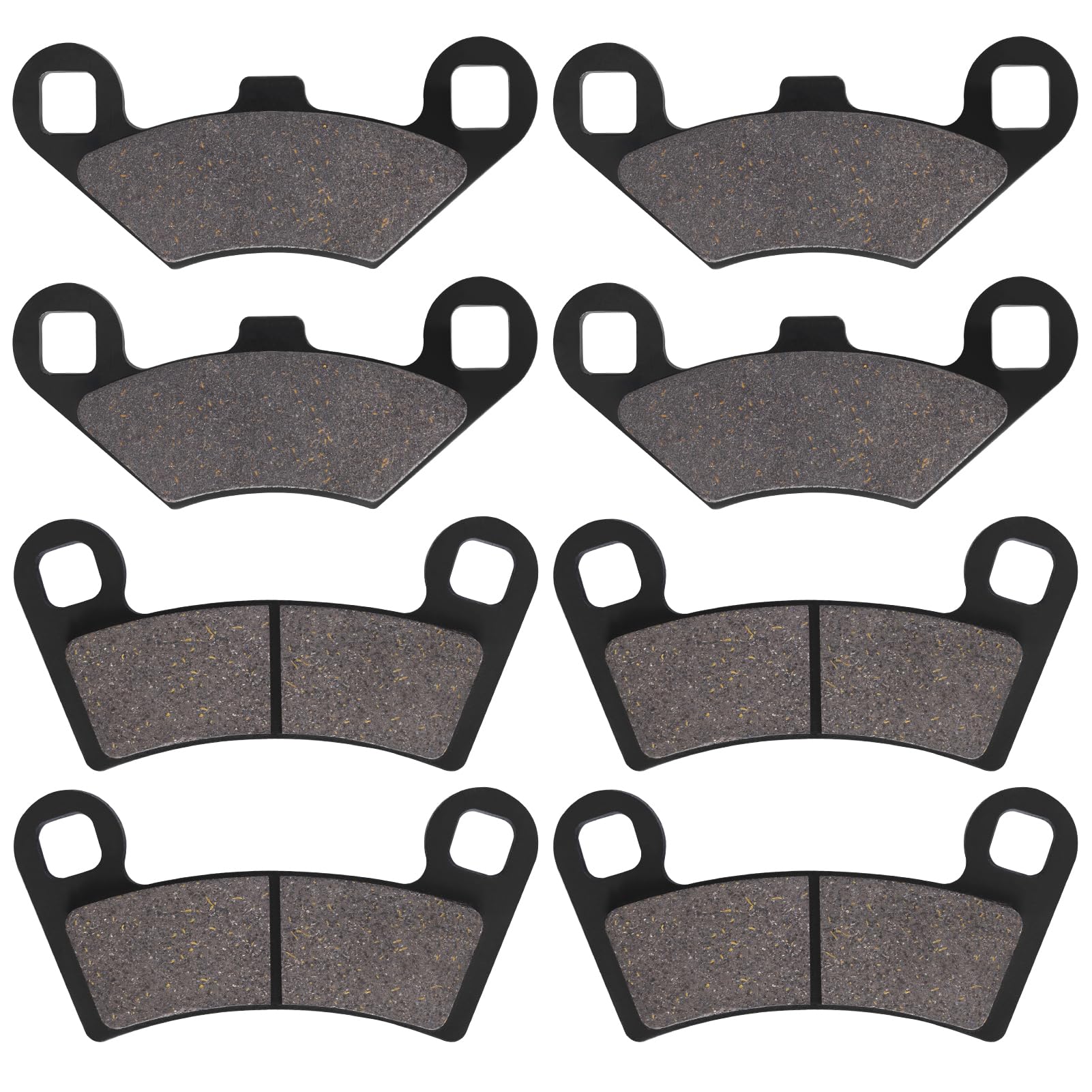 SOLLON Front and Rear Brake Pads for Polaris RZR 800 2008-2014 RZR S ...