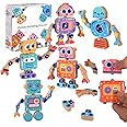 Amazon.com: Hdsahdok Wooden Snap Together Building Toys, STEM Blocks ...