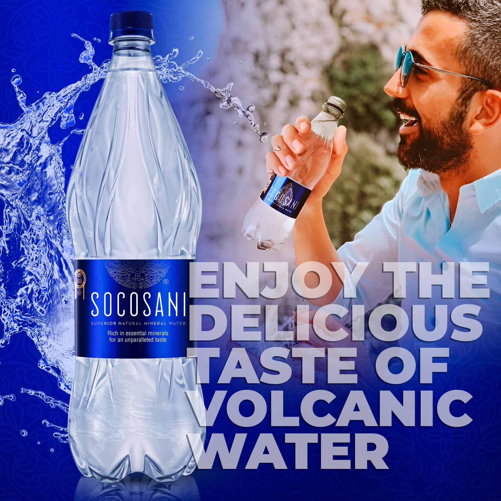 Mua Socosani | Natural Functional Sparkling Water Bottle (12-Pack) 33.8 ...