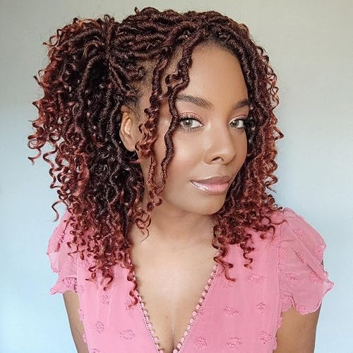 ZRQ 10 Inch Goddess Locs Crochet Hair, 8 Packs, 350 Bohemian Locs, Pre ...
