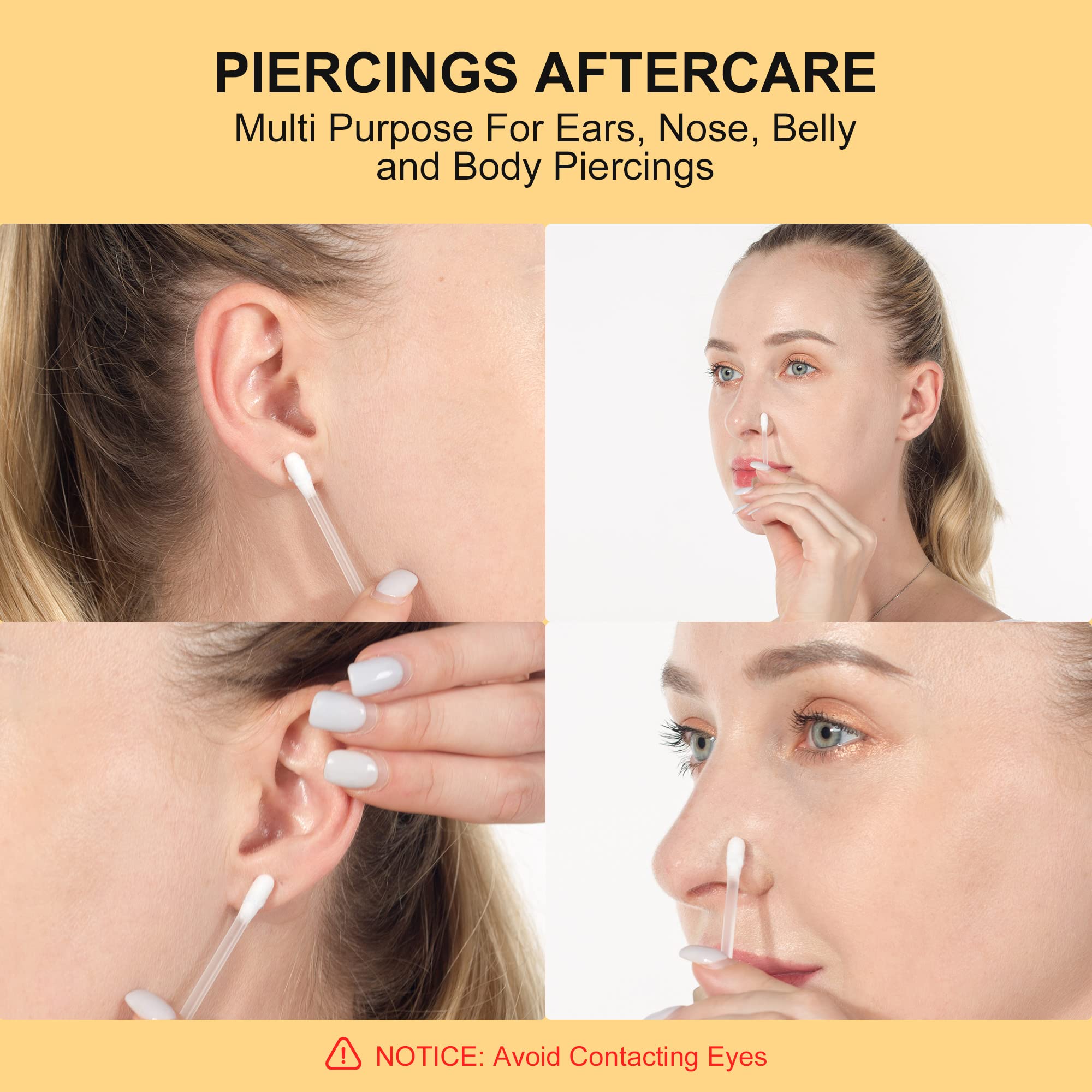 Mua Elaer Aftercare, 60 PCS Medicated Piercings Swabs, Ears, Nose ...